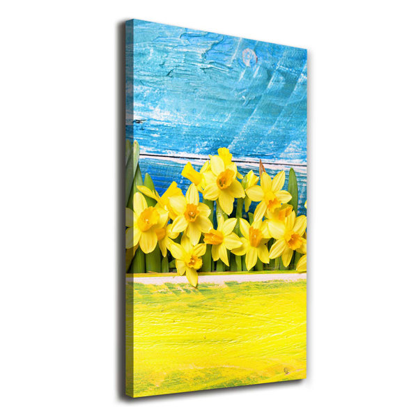 ModernMoments Narzissen - Kunstdrucke auf Leinwand - Wrapped Canvas | Wayfair.de